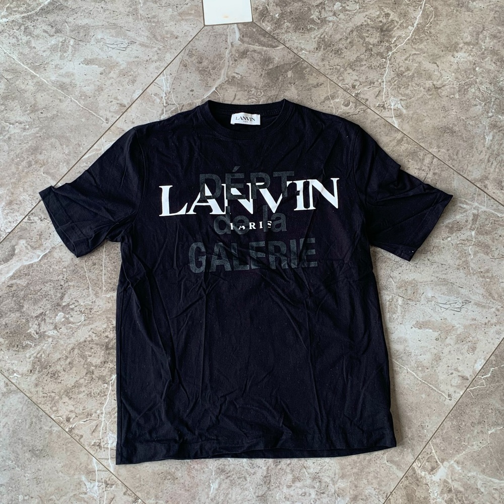 Gallery Dept. X Lanvin First Collaboration Black Logo… - Gem